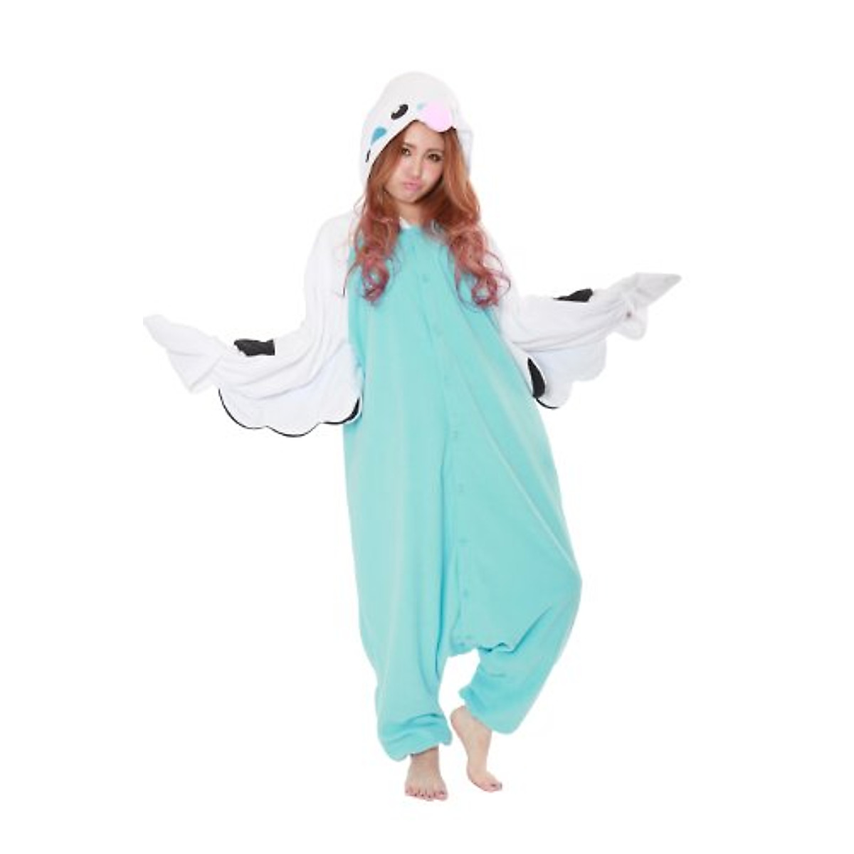 SAZAC Budgie Kigurumi - Onesie Jumpsuit Halloween Costume (Blue)
