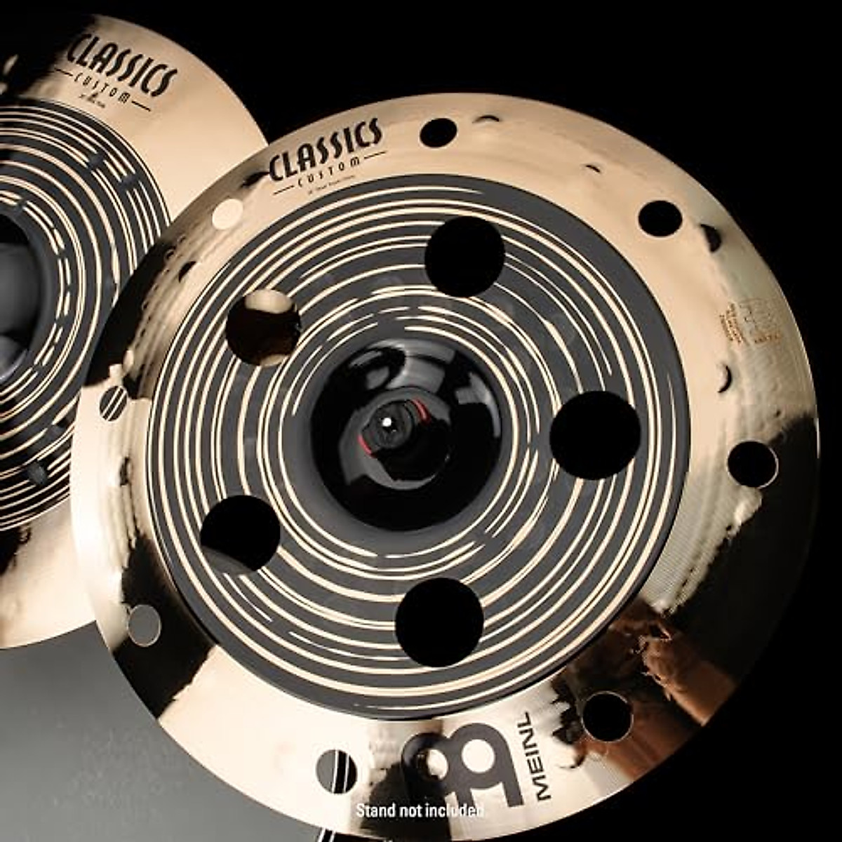 Meinl Cymbals Classics Custom Dual 16" Trash China Cymbal with Holes, Dark and Brilliant Finish — Made in Germany — for Rock, Metal and Fusion, 2-Year Warranty, (CC16DUTRCH)