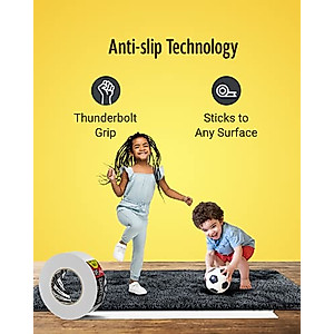 Professional Rug Tape - 2 Inch by 40 Yards (120 Feet! - 2X More!) - Double Sided Non-Slip Carpet Tape - Premium White Finish - Perfect Gripper for Holding Indoor Rugs in Place