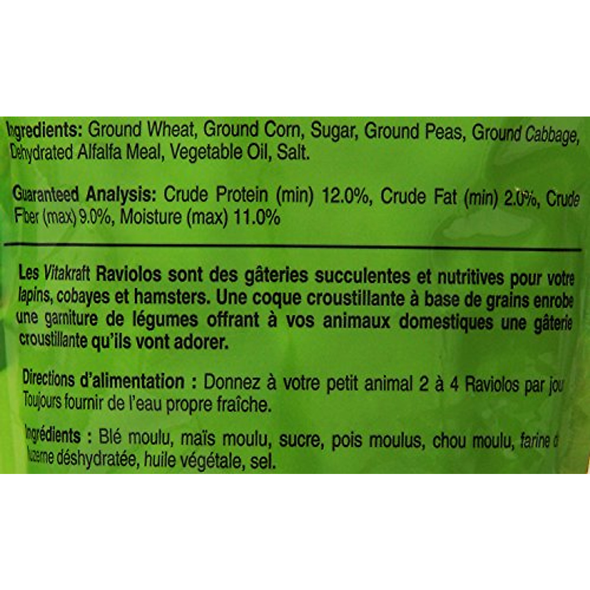 Vitakraft Raviolos Small Animal Treat - Made with Real Vegetables - For Rabbits, Guinea Pigs, and Hamsters Brown 5 Ounce (Pack of 1)