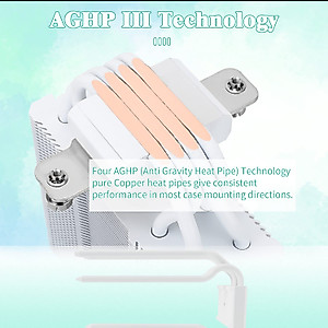 Thermalright AssassinX120 SE ARGB White CPU Air Cooler, 4 Heat Pipes, TL-C12CW-S PWM Quiet Fan CPU Cooler with S-FDB Bearing, for AMD AM4 AM5/Intel 1700/1150/1151/1200