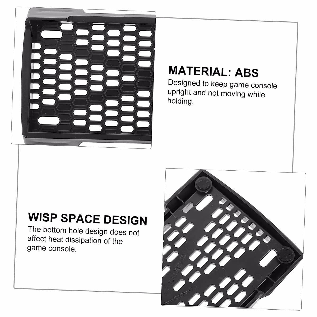 SOLUSTRE Gaming Stand Braces Game Console Vertical Stand with Ventilation Hole Compatible for Series S Cooling Racks Consoles