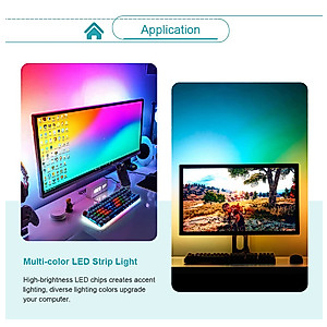 Immersion Monitor Backlight, Color Synchronized with The Screen, Ambient Lighting for Bedroom and Gaming Room, Gaming Lights fits 17-20 inch Monitors