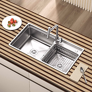 Arthome 17''x120'' Wood Slat Wallpaper Peel and Stick self Adhesive Wood Wallpaper PVC Vinyl Decorative Removable Wallpaper Waterproof Faux Wood Grating Stripe Contact Paper for Living Room Bedroom