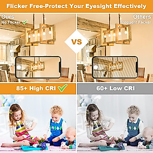 winshine E26 LED Edison Bulbs Dimmable, 3000K Soft White, G16.5 Small Light Bulb 40W Equivalent, 4W Decorative Globe Light Bulbs for Bathroom Vanity, Chandelier, Clear Glass, 120V, 400LM, 6 Pack