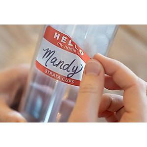 STRATA CUPS BUNDLE! 16 oz Clear Acrylic Tumblers (12 pack) + 16 oz Clear Acrylic Tumblers (4 pack)