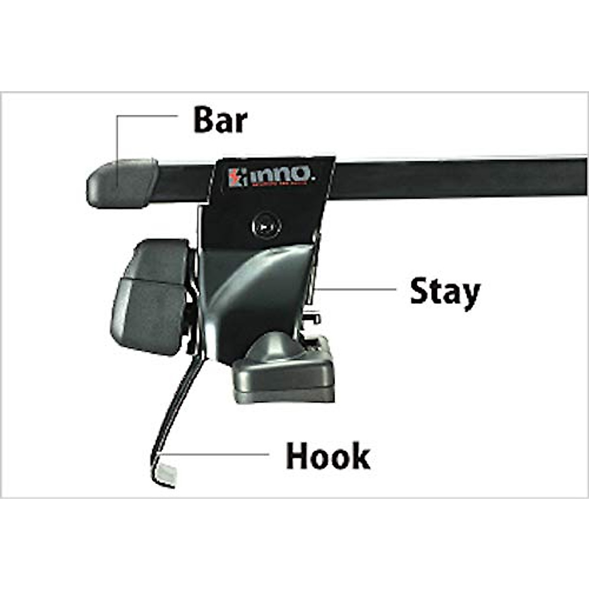 INNO Complete Rack System for 12' - 18' Ford Focus 4dr/5dr (Includes Bar, Stay, and Hook Set)