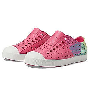 Native Shoes Jefferson Sugarlite Block (Little Kid) Dazzle Pink/Shell White/Celery Maria Starfish Block 2 Little Kid M