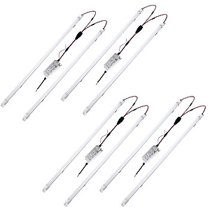 4 Pack LED Troffer 2x4 FT Retrofit Kit,Magnetic LED Retrofit kit,36W (240W Equiv),5000K Daylight White,0-10V LED Driver/2 Tubes Per Kit,T8 T10 T12 Fluorescent Replacement Light Bar,Easy to Install