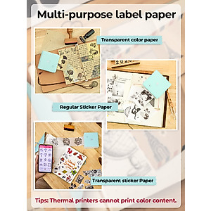 Phomemo M02Pro 300DPI Mini Pocket Printer - Bluetooth Thermal Printer, 15/25/50mm Label Maker, Compatible with iOS & Android, Wireless Photo Printer for Phone,Journal, Fun Gift, Work List -Green