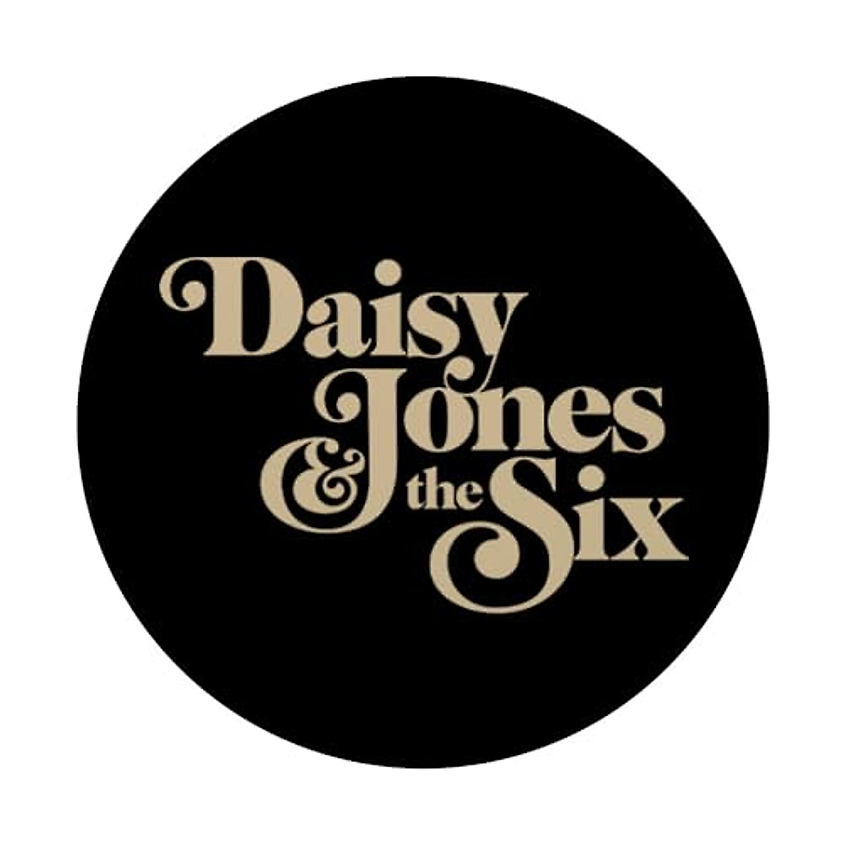 Daisy Jones & the Six - Retro Logo Black PopSockets Standard PopGrip