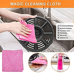 4QT Air Fryer Grill Pan for Ninja AF100 to AF150 Air Fryers, Upgraded 8.2IN Air Fryer Grill Crisper Plate Grate for Ninja FD401 Foodi Pressure Foodi OP300 to OP500, Nonstick, Dishwasher Safe