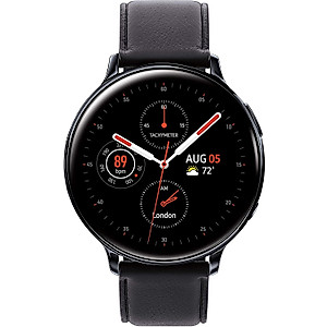 Samsung Galaxy Watch Active2 - IP68 Water Resistant, Aluminum Bezel, GPS, Heart Rate, Fitness Bluetooth Smartwatch - International Version (R820 - 44mm, Aqua Black)