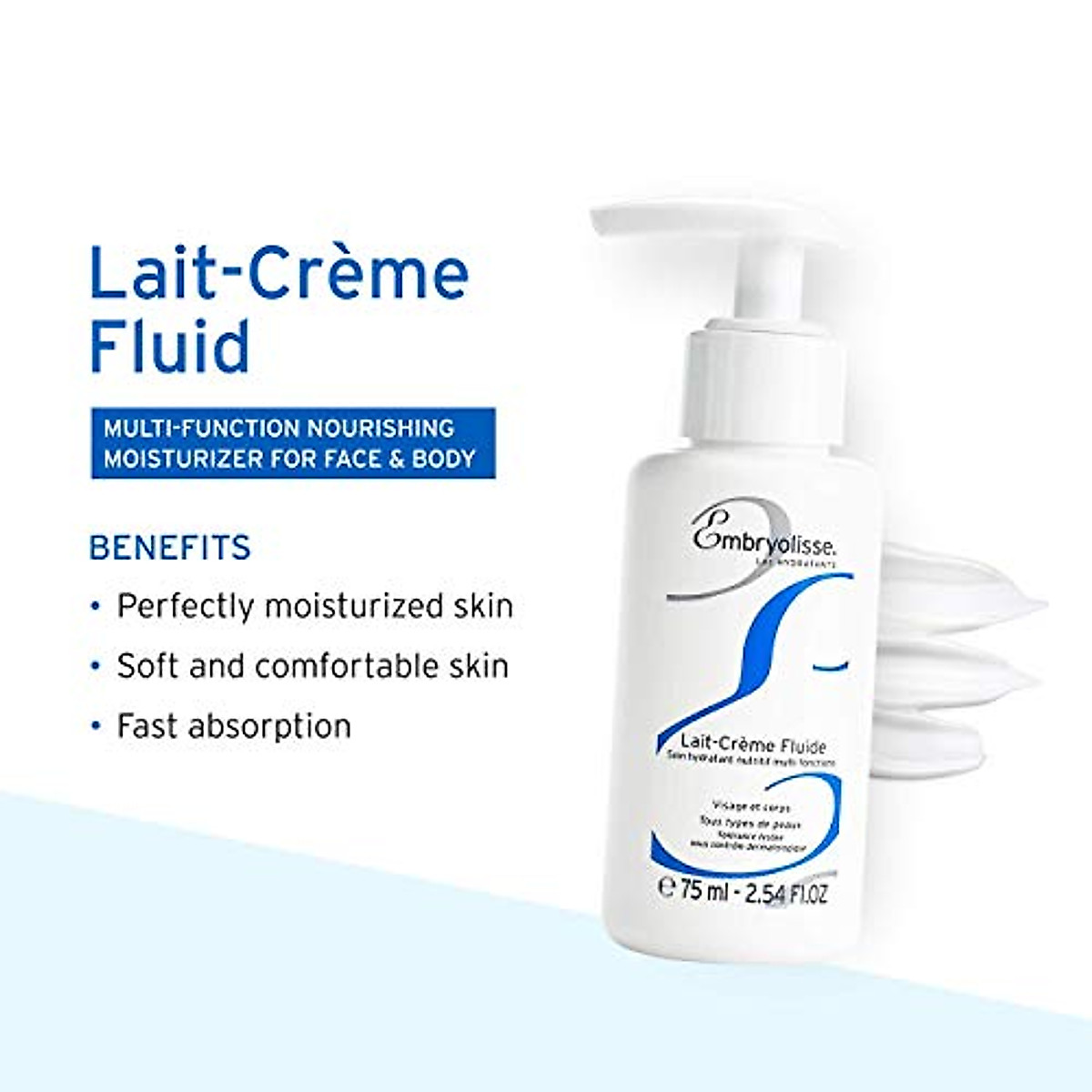 Embryolisse Lait Creme Fluid, 2.54 Fl Oz