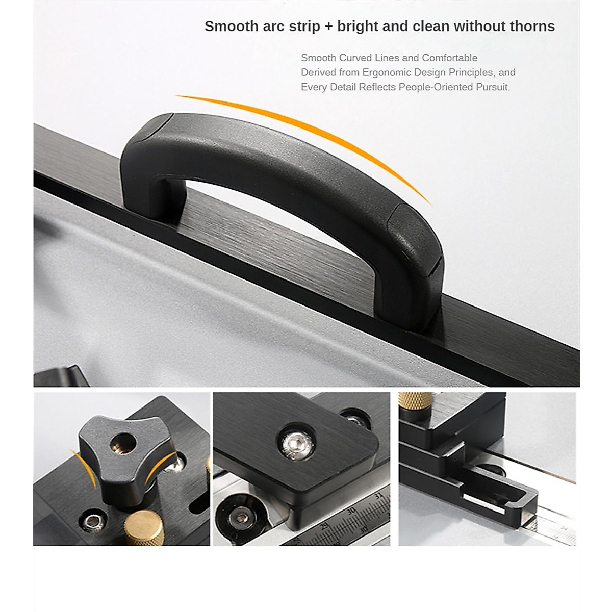 New Aluminum Alloy Table Saw Fence System，31.5/40inch Flip Modification Router Circular Saw Fence, DIY Wood Working Tools And Accessories (Size : 1000mm)