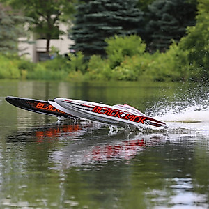 Pro Boat RC Blackjack 42" 8S Brushless Catamaran RTR Battery and Charger Not Included Black/Orange PRB08043T1
