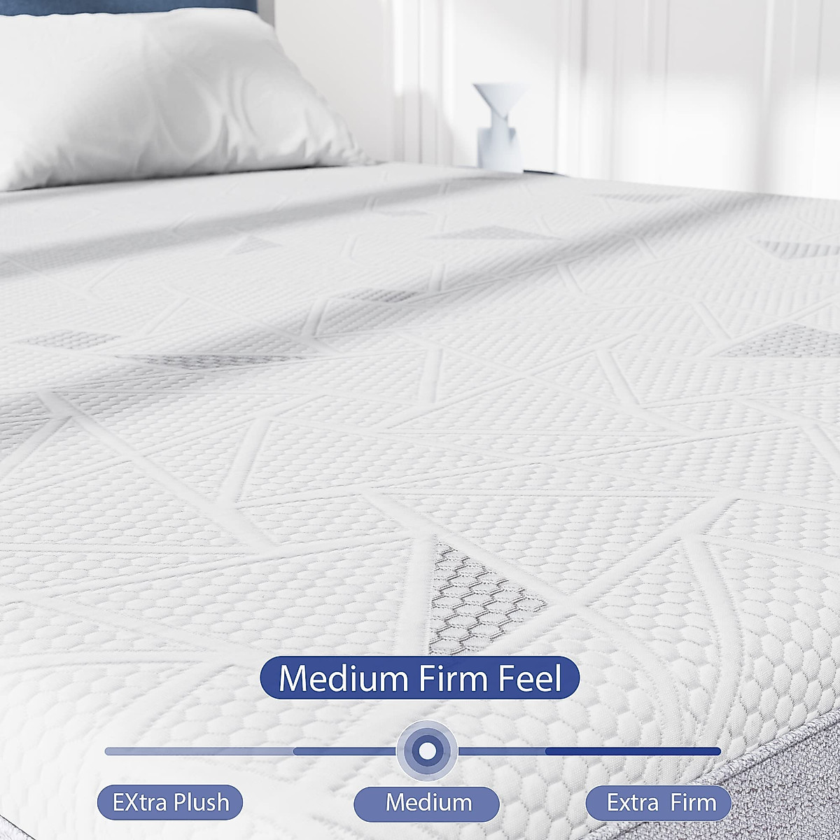 Kescas 8.5 Inch Spring Hybrid Twin Mattress -Bamboo Charcoal Cooling Gel Memory Foam, Moisture Wicking Cover, Edge Support - Pocket Innersprings for Motion Isolation - Made in North America