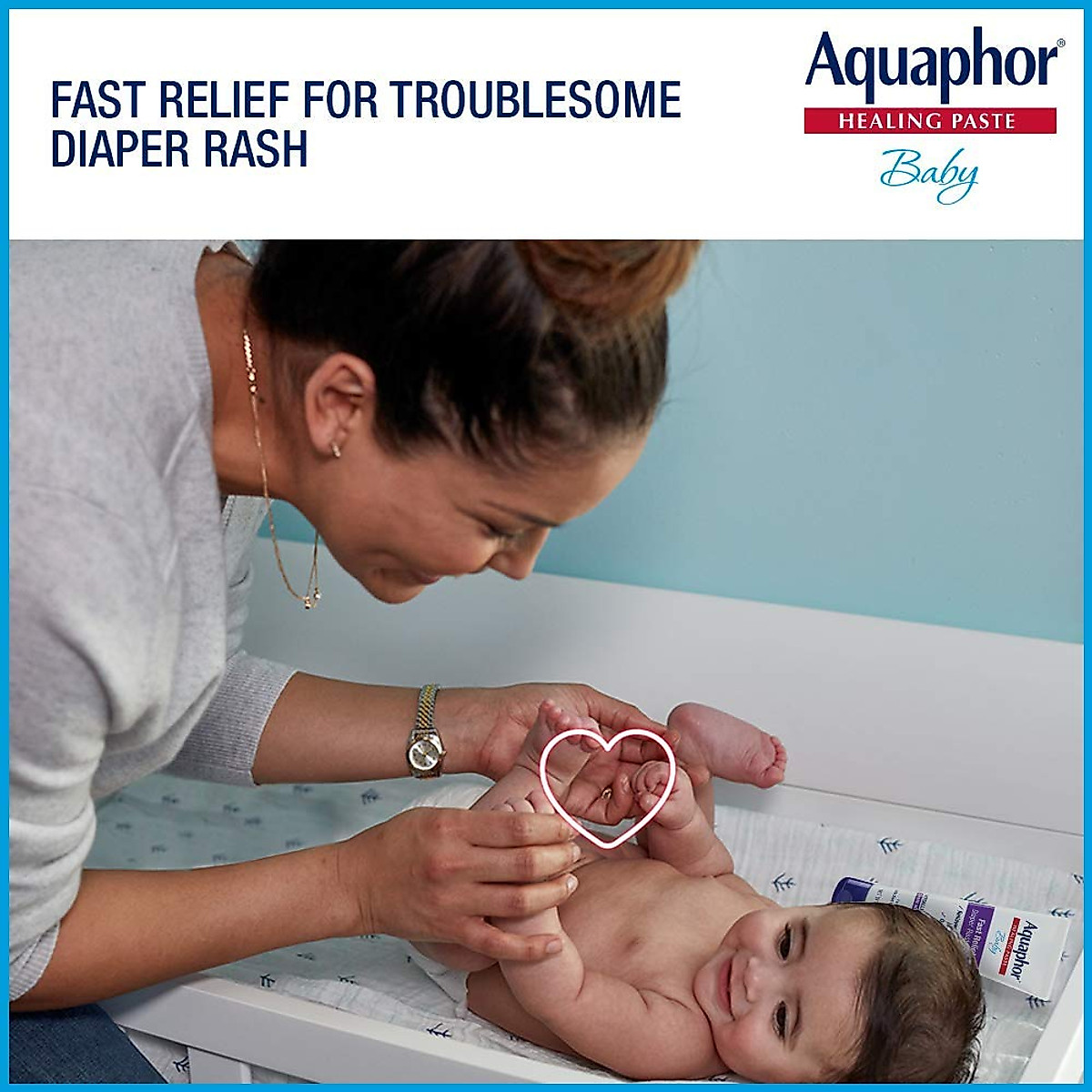 Aquaphor Baby Healing Cream 3 In 1 Diaper Rash 3.5 Ounce (100ml)