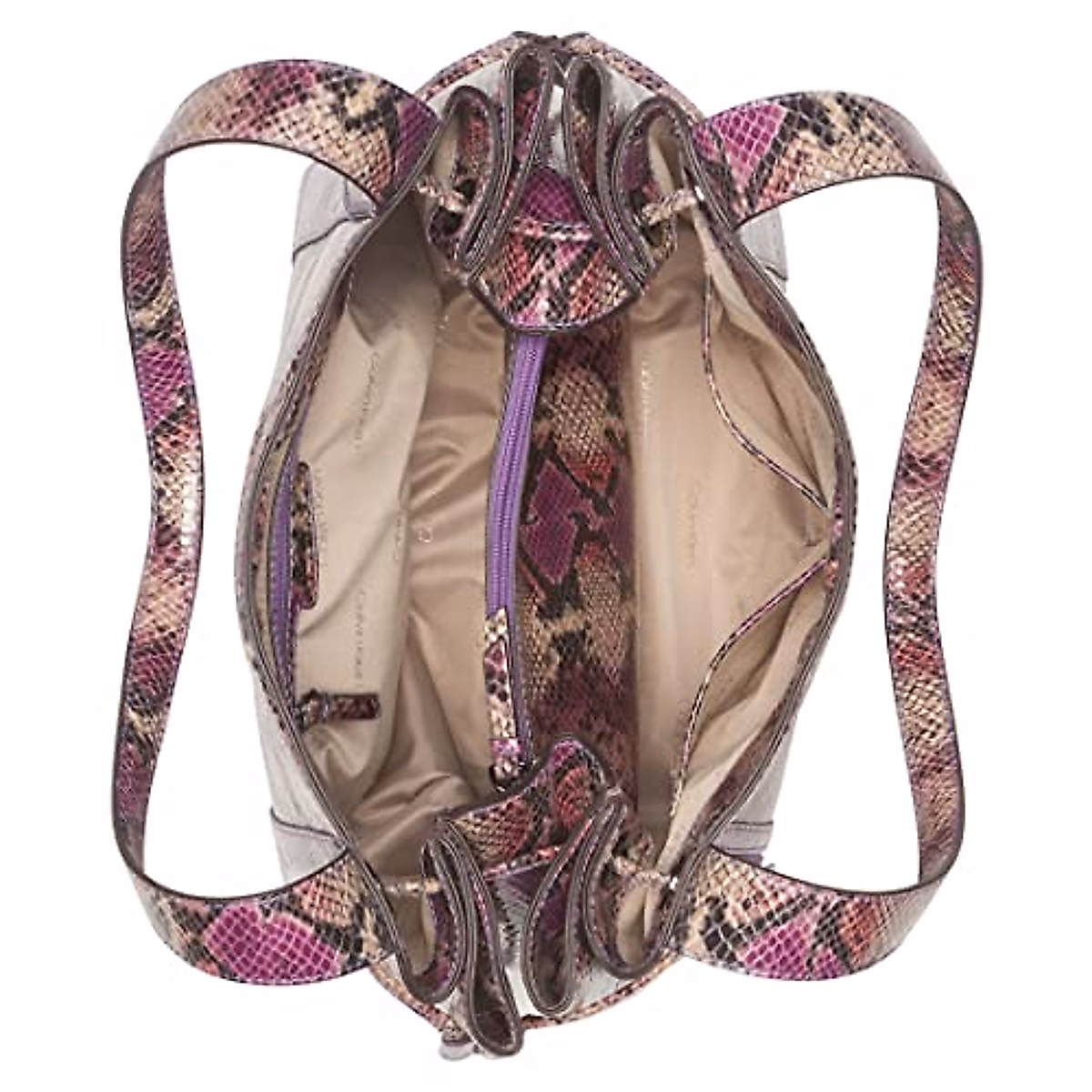 Calvin Klein Leah Tote, Grape Snake