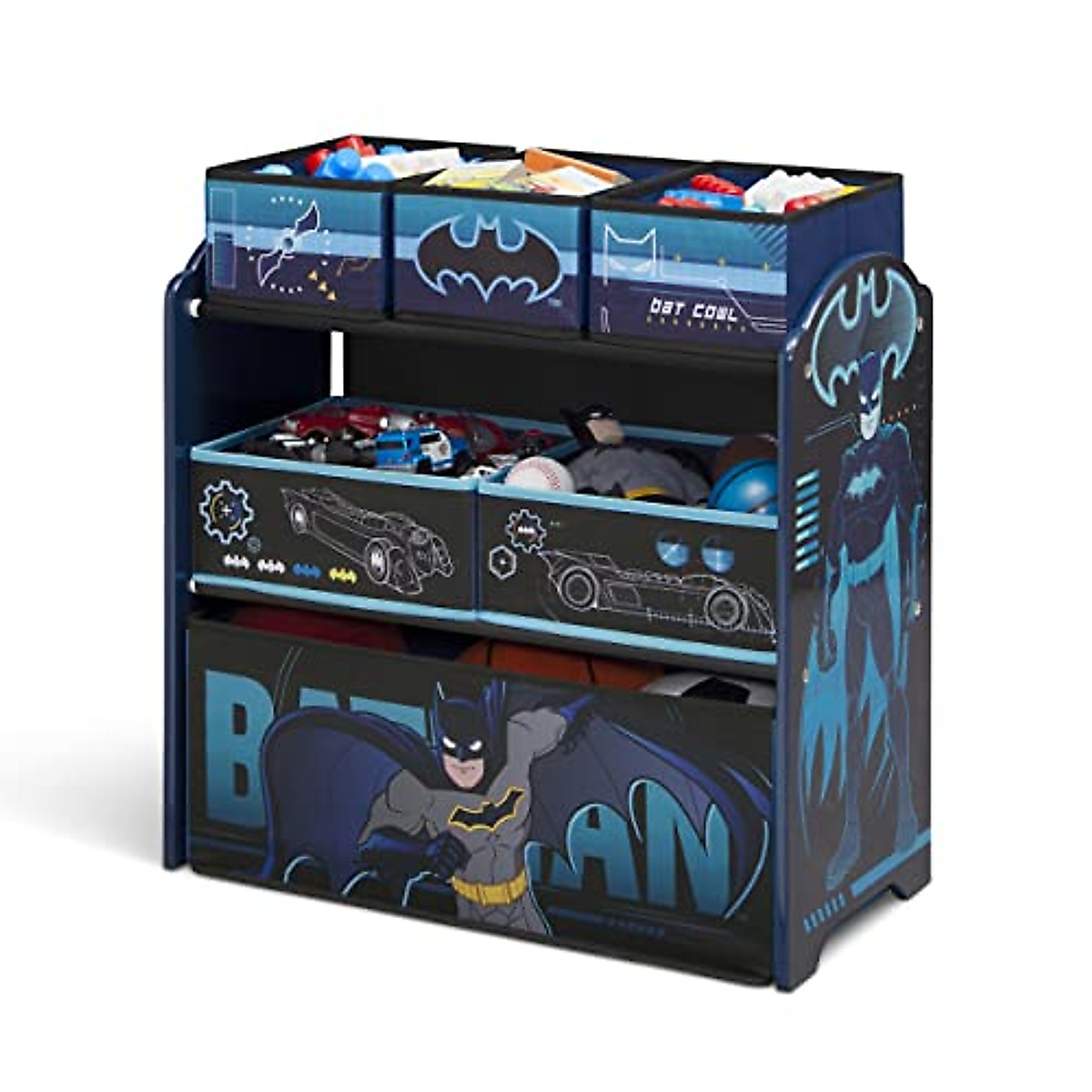 Delta Children Design & Store 6 Bin Toy Storage Organizer, Batman