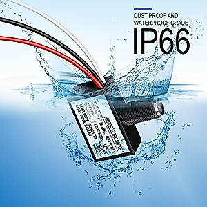 4 Pack 120V AC Photoelectric Switch Light Control Sensor Button Switch with Automatic Illumination Detection Circuit,Dusk to Dawn Senso