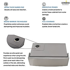 30 Inch Farmhouse Kitchen Sink Black Stainless Steel-SOMRXO Farmhouse Sink Workstation Kitchen Sink Black Stainless Steel Farmhouse Sink Single Bowl Kitchen Sink