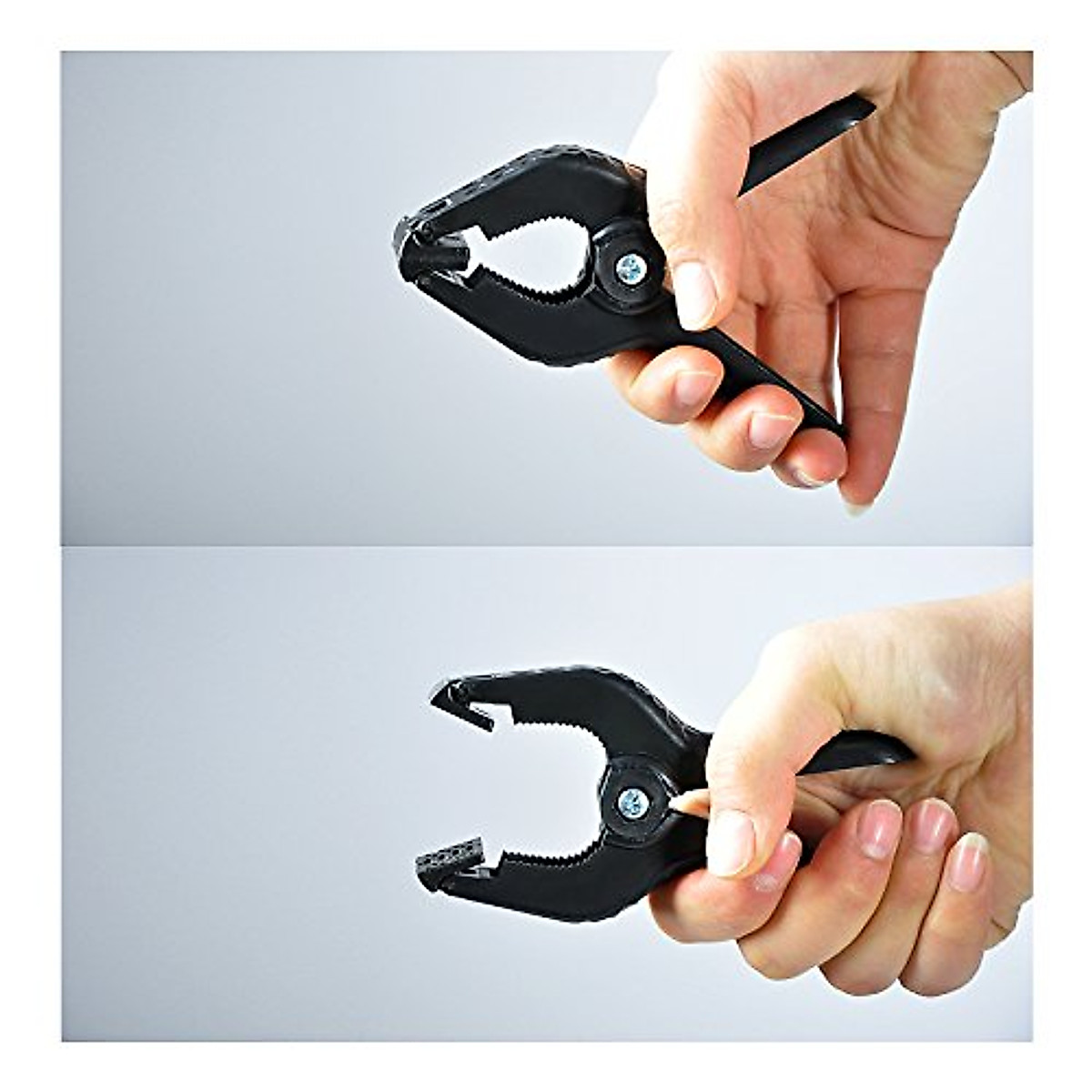 SLOW DOLPHIN Heavy Duty Spring Clamps Clip 4.5 Inch for Muslin/Paper Photo Studio Backdrops Background-6 Pack(Black)
