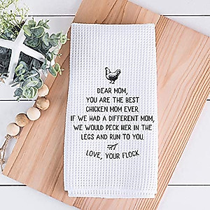 Chicken Mom Towel, Chicken Lady Gift, Chicken Gift, Chicken Lady Kitchen Towel, Chicken Farmer Gift, Backyard Farmer Gift, Chicken Mom Gift