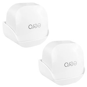 Screwless Wall Mount for Eero 6+ Tri-Band Mesh Wi-Fi Holder, No Tools Required, Easy to Install, No Drilling, Strong VHB Adhesive Mount (2)
