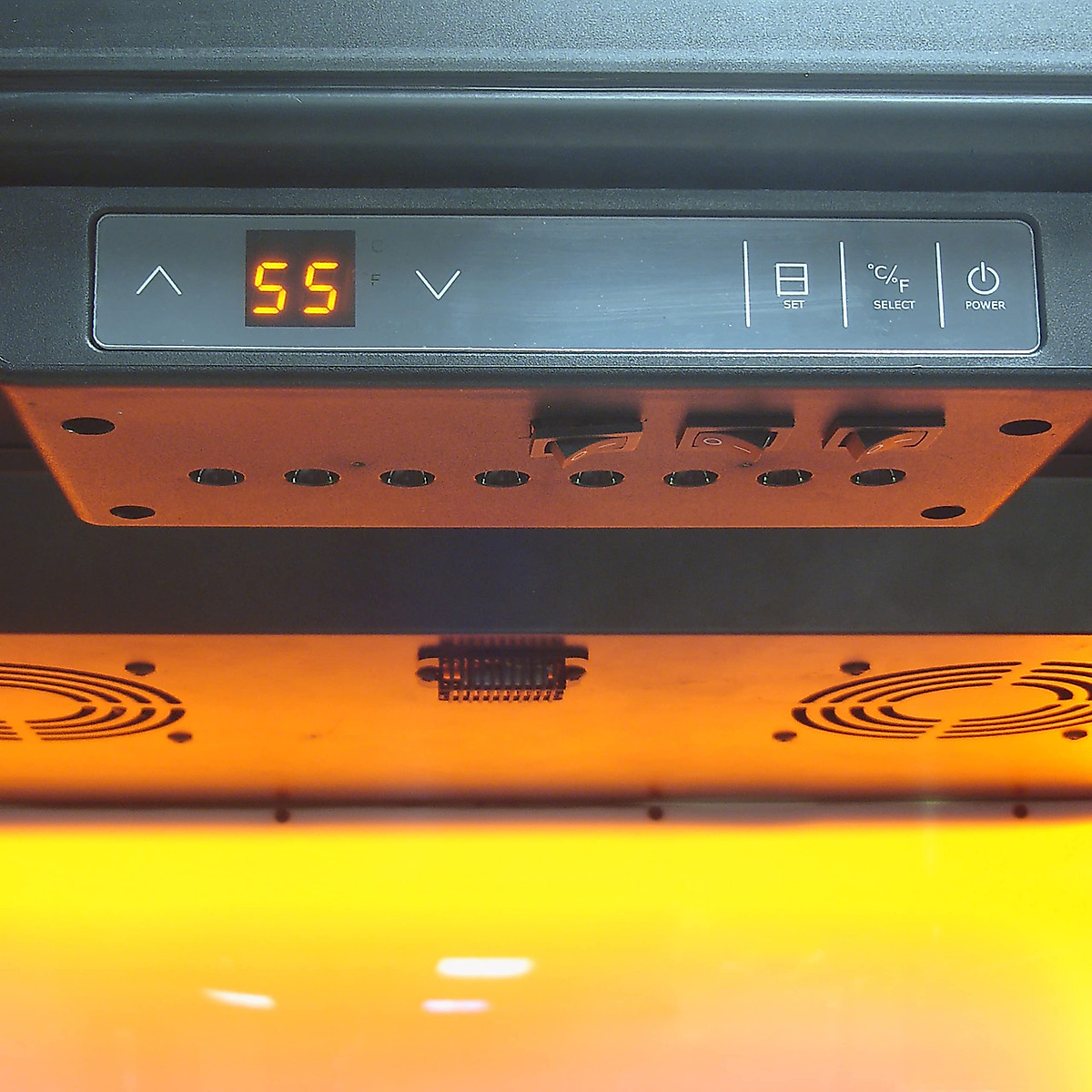 Vinotemp EL-300COMM Cellar Cooler Refrigerator, Built-in or Freestanding Wine Fridge with Touchscreen Temperature Control Glass Door and Safety Lock, 188 Bottle, Black