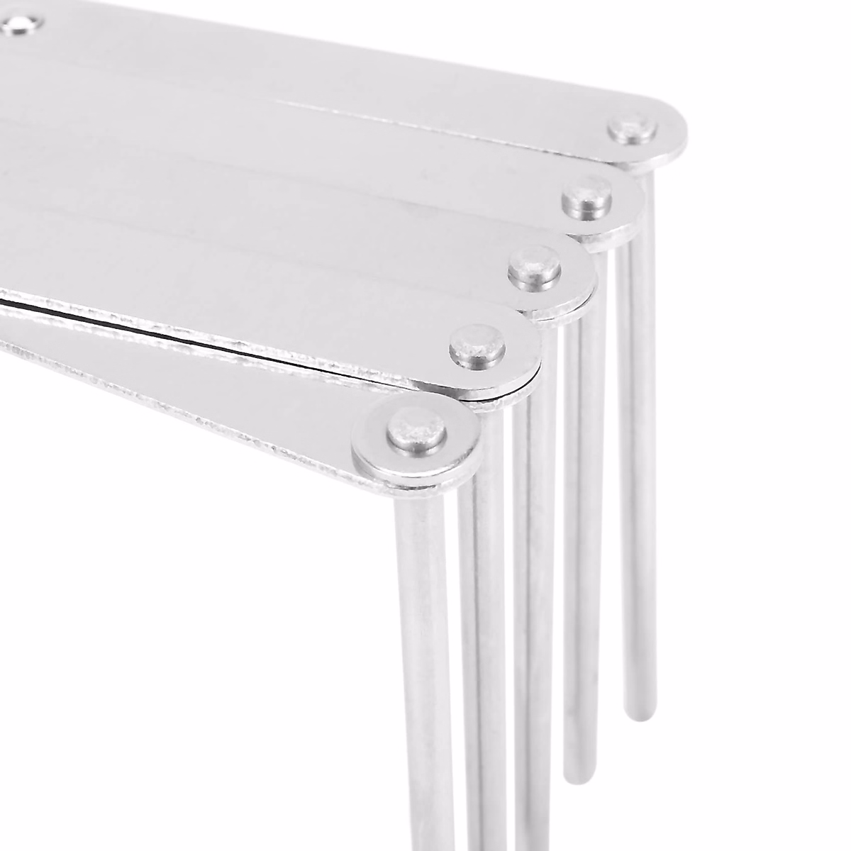 Geuxe 2 Pcs Pot Lid Organizer,Foldable Steel Extended Bowl Sink Plate Stand Holder Drainer Shelf