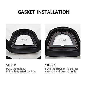 LINFON Super Protective Face Shield,Anti Fog Mask,Adult Clear Face Shield,Plastic Face Mask (black shield)