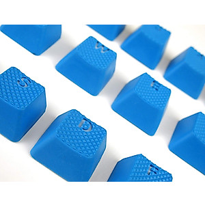 Taihao Sky Blue Rubber TPRGaming Backlit Keycaps Set for Cherry MX Mechanical Keyboards Compatible OEM Tfue