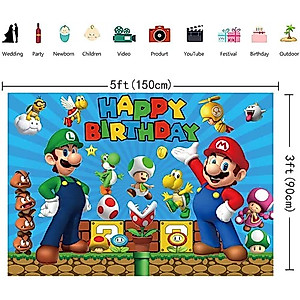Theme Party Background Cartoon Party Background Children Birthday Party Photo Background Photography Banner Birthday Party Decoration 5X3FT