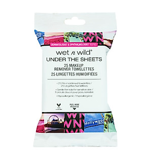 wet n wild Makeup Remover Towelettes, Makeup Remover Wipes, 25 Fluid Ounce (980A)