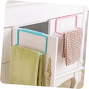 Cabilock Rag Hanger 2pcs Towel Holder Clothes Rack Hangers Duster Cloth Shelf Duster Cloth Hanger Towel Shelf Rag No Trace Bathroom Towel Shelves