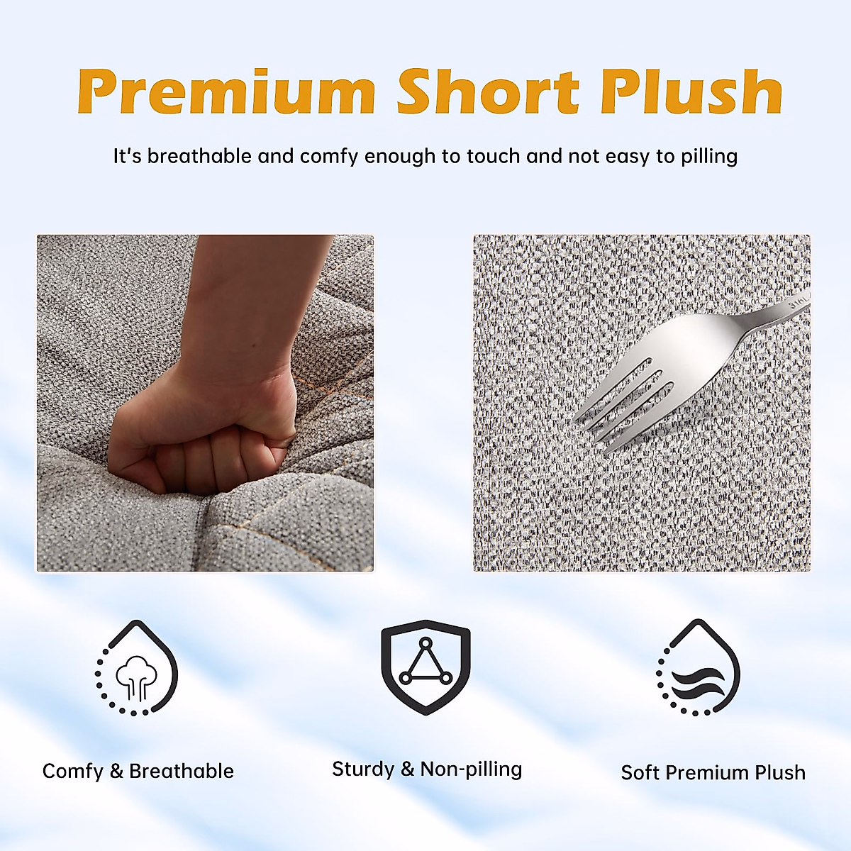 ANJ Classic Power Recliner Chair, Overstuffed Electric Recliners with USB Type-C Port Double Layer Backrest and Cup Holders, Comfy Reclining Single Sofa for Living Room