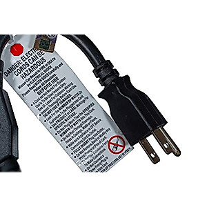 Cablelera Power Cord Extension and Splitter, NEMA 5-15P to NEMA 5-15R x 2, 16 AWG, 13A, 125V (ZWACPQAG-14) Black