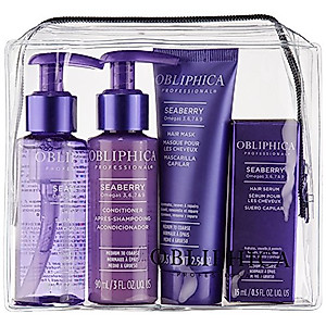 Obliphica Seaberry Medium To Coarse Travel Kit - Elevate Your Hair Care On the Go