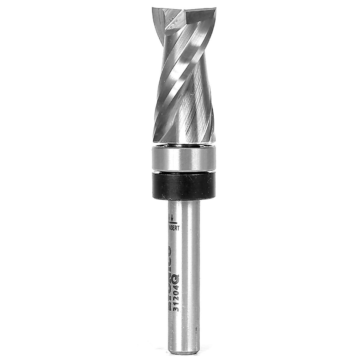 YONICO Flush Trim Router Bits Pattern Bit Ultra-Performance 1-Inch Height X 1/2-Inch Diameter Top/Shank Bearing Upcut 1/4-Inch Shank 31204q