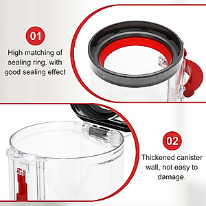 V11 Canister Dust Bin Replacement 970050-01 Compatible with dyson V11 V15 SV14 SV15 SV22 Vacuum Cleaner Canister Large Vacuum Bin Part no.965443-01 with HEPA Filter