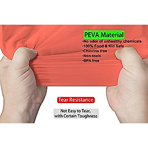 Coral Plastic Tablecloths 3 Pack Disposable Table Covers 54 x 108 Inches Shower Party Tablecovers PEVA Vinyl Table Cloths for Rectangle Tables up to 8 ft and Picnic BBQ Birthday Wedding Banquet