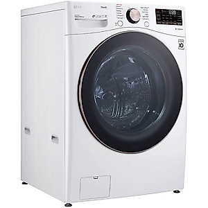 LG 4.5 Cubic Feet Ultra Large Capacity Smart Wi-Fi Enabled Front Load Washer with TurboWash 360-Degree Technology and Built-In Intelligence (White)