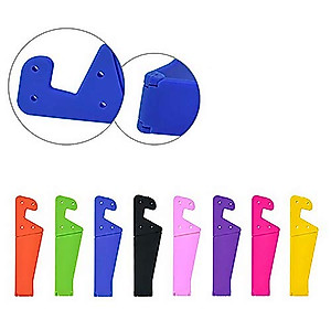 hudiemm0B Phone Holder, Universal Foldable Cell Phone V-Shape Stand Holder Mount Compatible with Smartphone Tablet Black