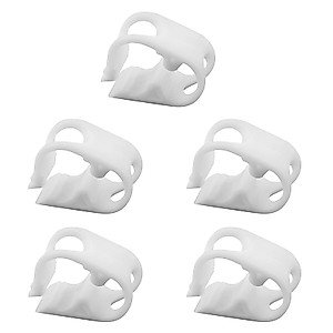 Unlorspy 5Pcs Plastic Tubing Clamps Adjustable 1/8"-1/4" Plastic Hose Clamp, Laboratory Pinch Valve for Tubing 3-6mm