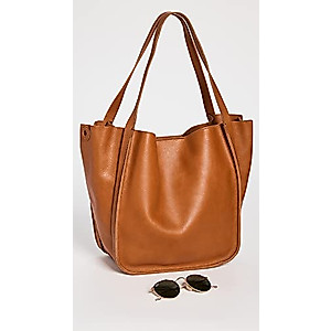 Madewell Women's Sydney Tote, Burnished Caramel, Brown, Tan, One Size
