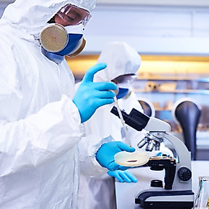 Scicalife 10pcs Plastic Petri Dishes Bioresearch Petri Dish Potato Dextrose Agar Plates Culture Dishes for Mushrooms Science Fair Projects Seeding Biological Themed Party 9cm