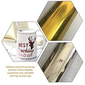 VILLCASE 3 Rolls Self Adhesive Vinyl Stickers Cup Vinyl White Vinyl Vinyls Clothing Transfer Color Changing Vinyl Transfer Tape for Vinyl White Permanent Vinyl Glass Film Glossy Crafts PVC