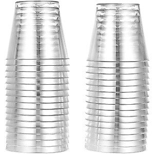 Hanna K. Signature 100 Shot Glasses 2oz Clear Premium Hard Plastic Disposable Cups, Ideal for Jello Shots, Wine Tasting, Condiments, Sauce, Dipping, Samples (12217)