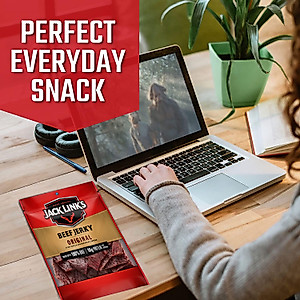 Jack Link's Beef Jerky, Original Flavor, 2.85 oz. - Flavorful Meat Snack, 10g of Protein and 80 Calories, Made with Premium Beef - 95 Percent Fat Free, No Added MSG** or Nitrates/Nitrites